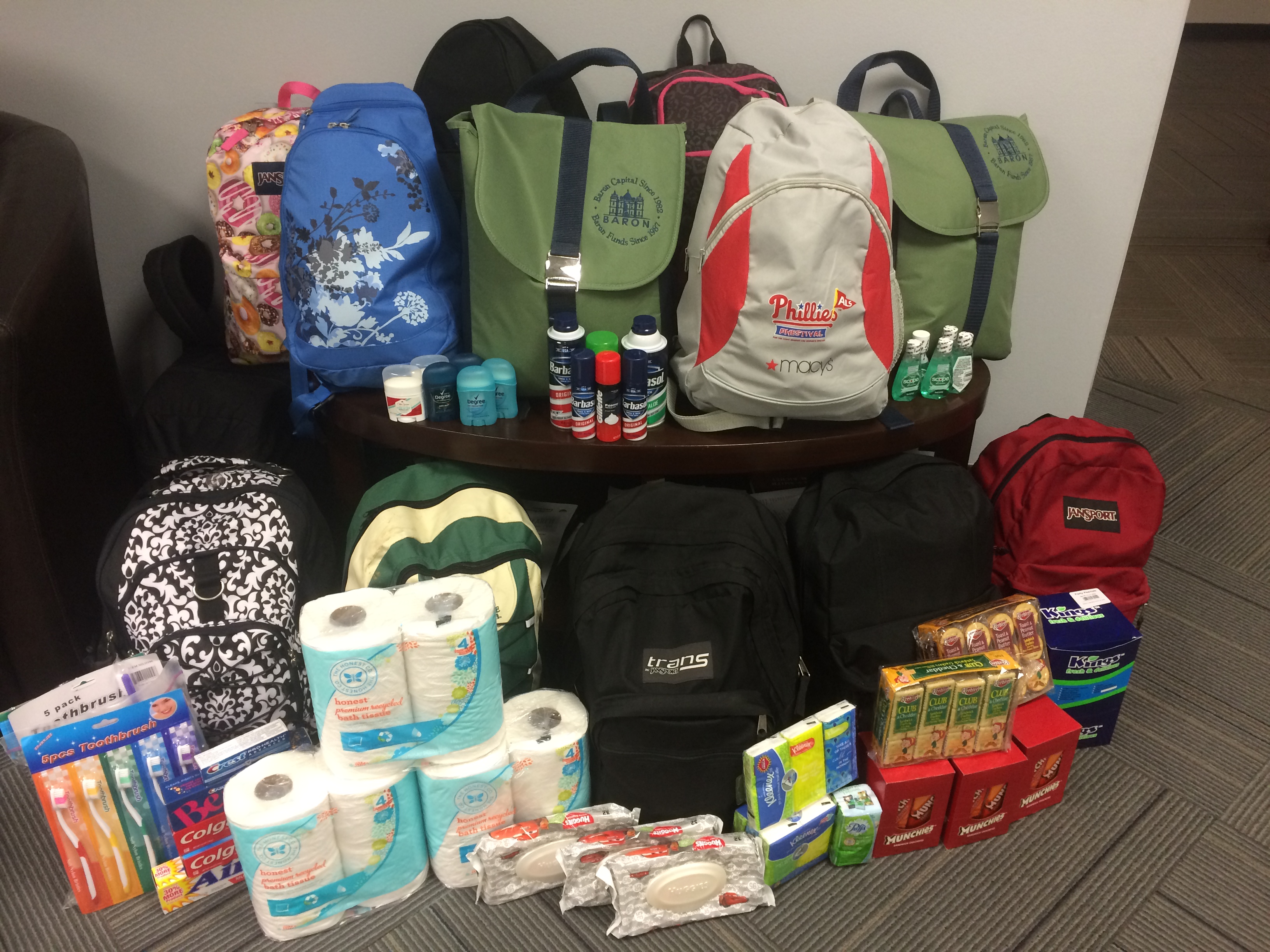 “Back Packs for the Homeless” - Marketing Systems Group